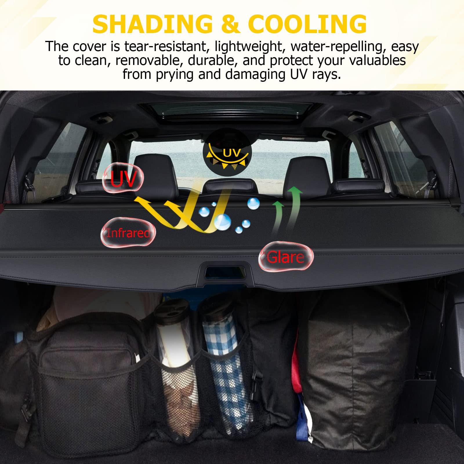 Snapklik.com : Cargo Cover For Toyota 4runner 2010-2024 Cargo Rear ...