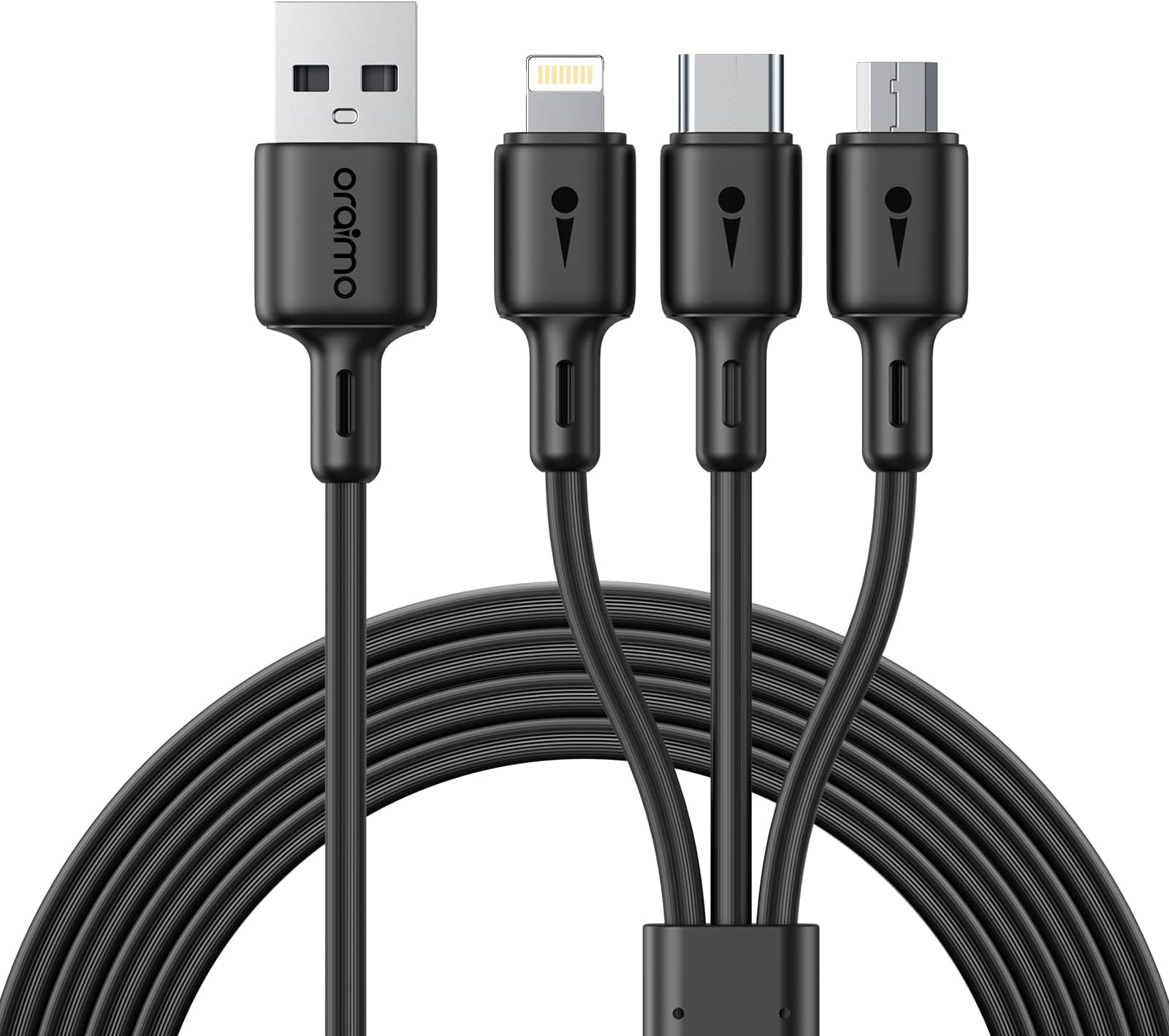 Oraimo 3 In 1 Fast Charging Cable | 15W Output with USB to Type C ...