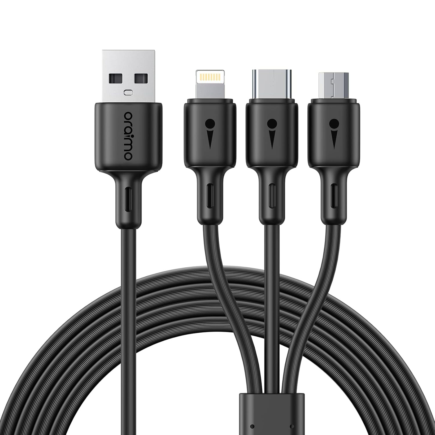 Oraimo 3 In 1 Fast Charging Cable | 15W Output with USB to Type C ...