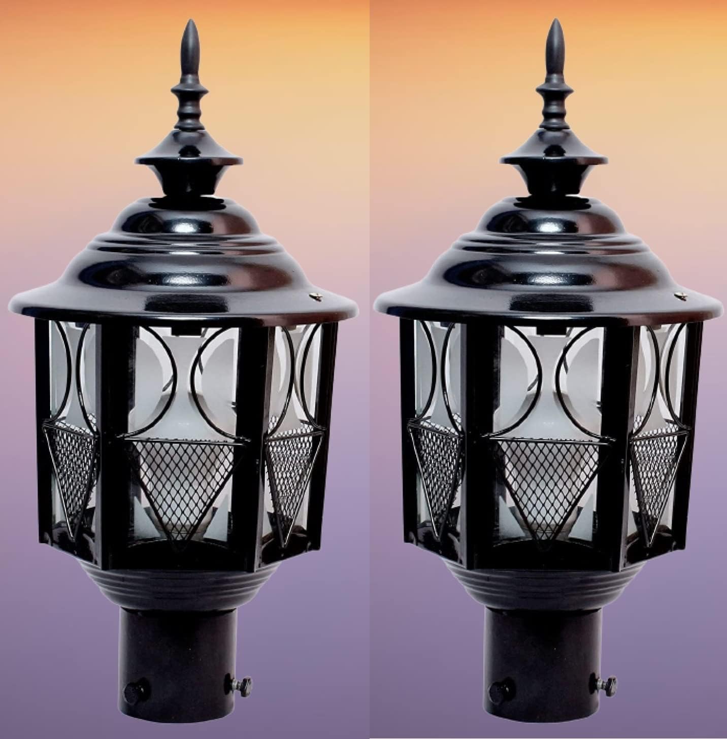 Lyse Décor Metal Decorative Outdoor Gate Light, Gate Lamps. Boundary ...