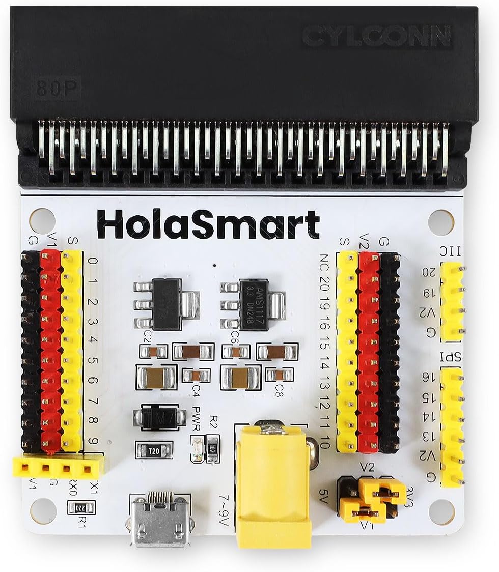 Amazon.com: HOLASMART BBC Micro:bit Sensor Expansion Board Breakout ...