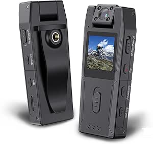 Amazon.com: Body Camera with 180° Rotating Lens, HD 1080P Mini Portable ...