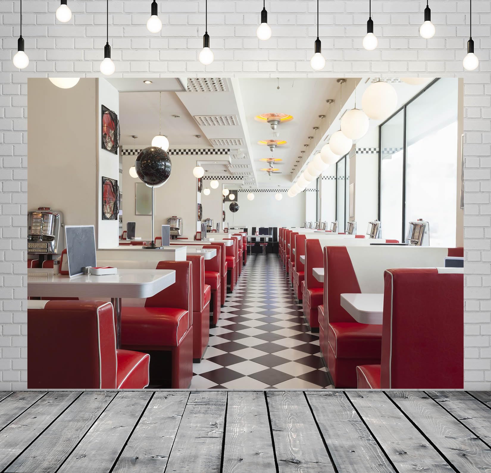 Red Restaurant Background