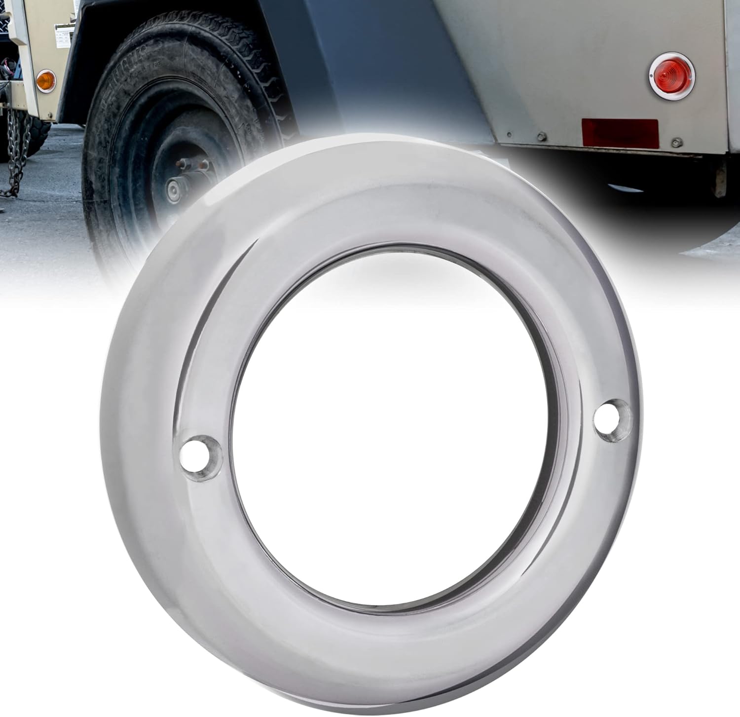 Amazon.com: TRUE MODS 2 inch Round LED Marker Light Chrome Bezel ...