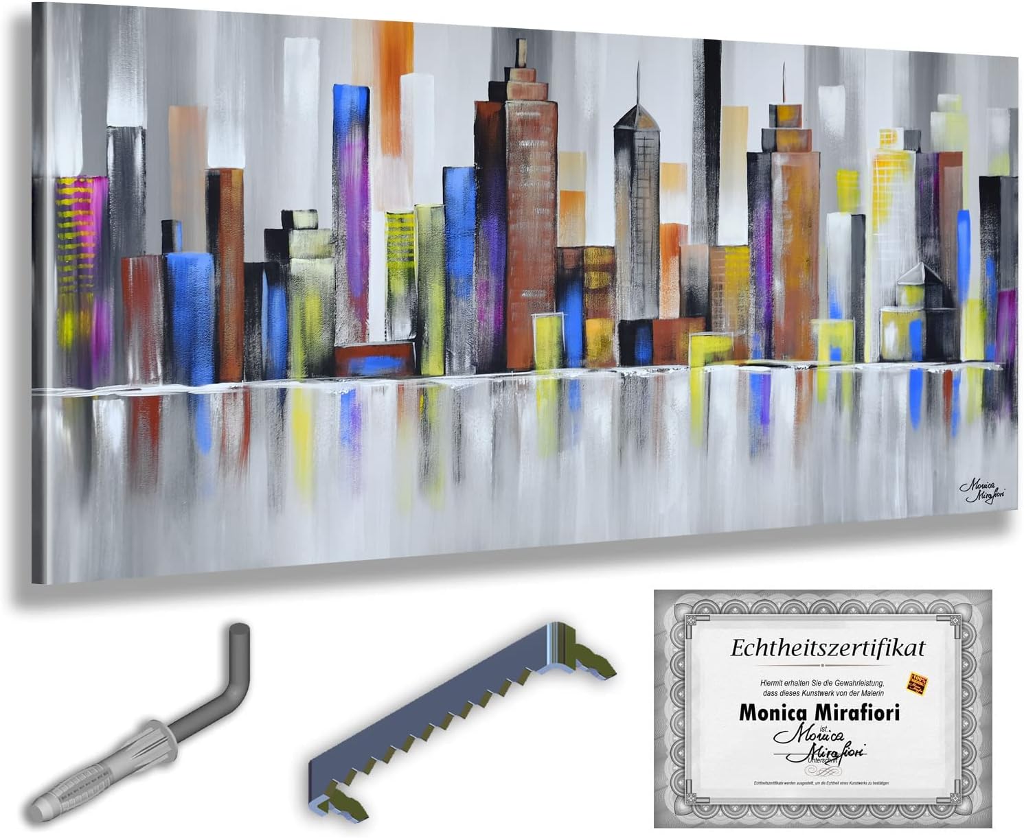 Monica Mirafiori I 140x70 cm I Paris I Tableau Peint à la Main I ...