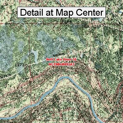 Amazon.com : USGS Topographic Quadrangle Map - Nett Lake River SE ...