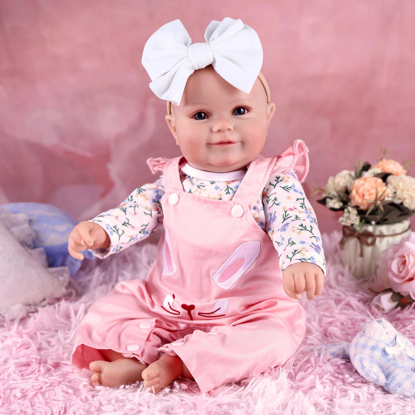 BABESIDE Reborn Baby Dolls, 20Inch Soft Cute-Realistic Baby Doll Girl w ...