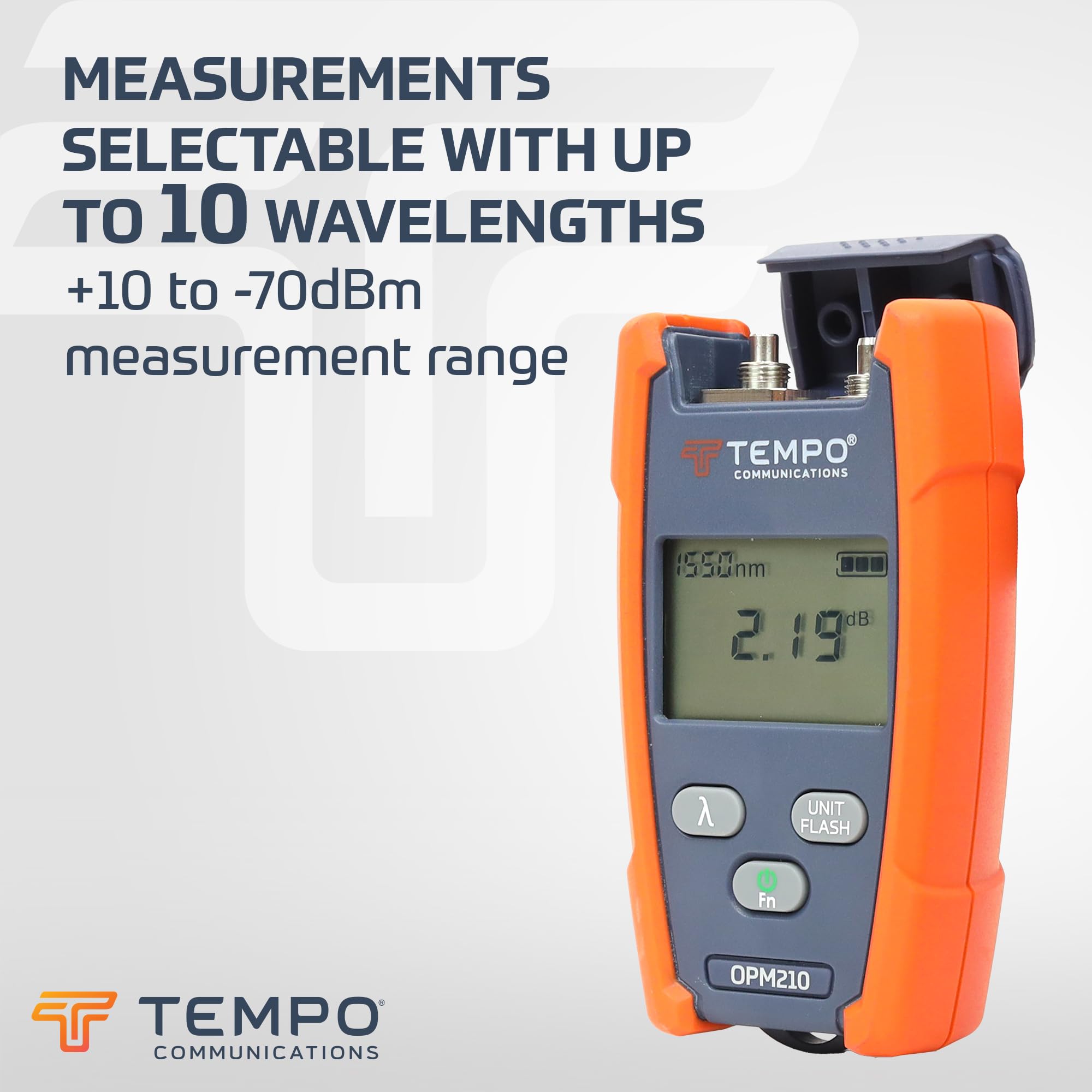 Snapklik.com : TEMPO OPM210 Standard Fiber Optical Power Meter