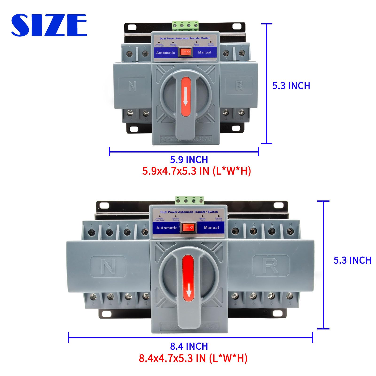 Snapklik.com : XINYIELE Dual Power Automatic Transfer Switch,Outdoor ...