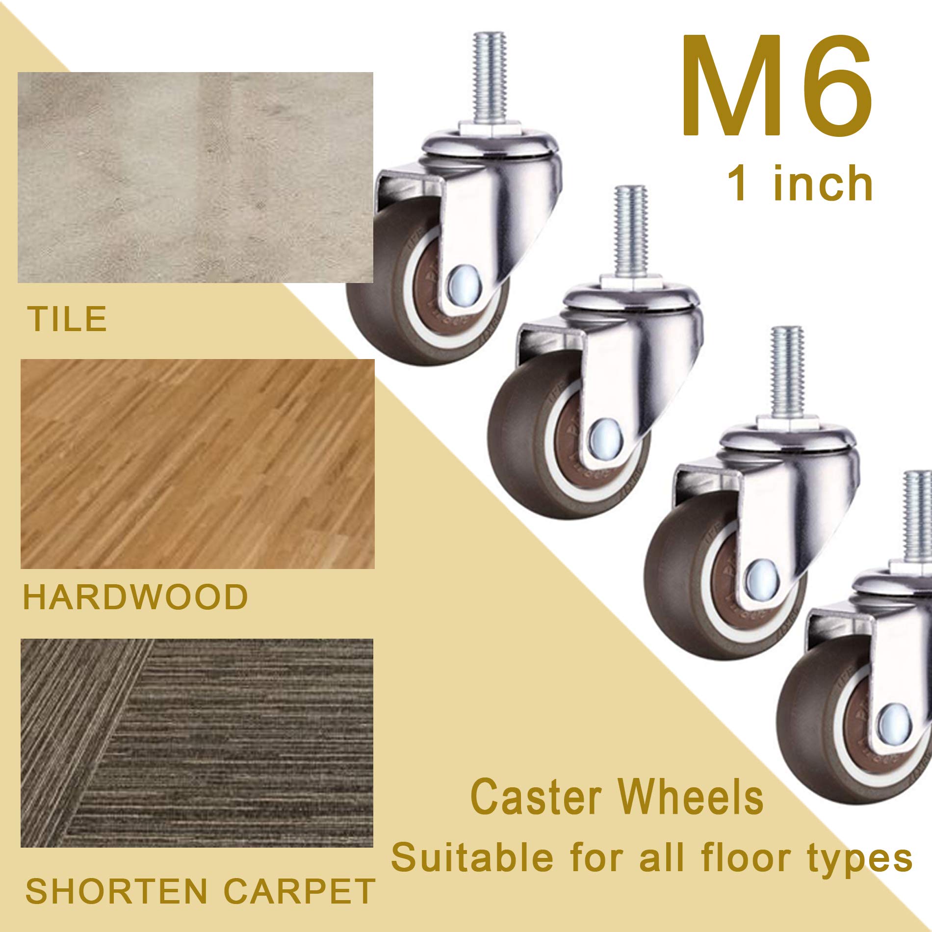 Snapklik.com : 4pcs/Set 1 Inch Mini Shopping Cart Wheel Small Tiny ...