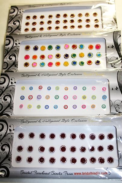 Amazon.com : Bindis 120 Bindi Tattoos, Indian Body Jewels Adornment ...