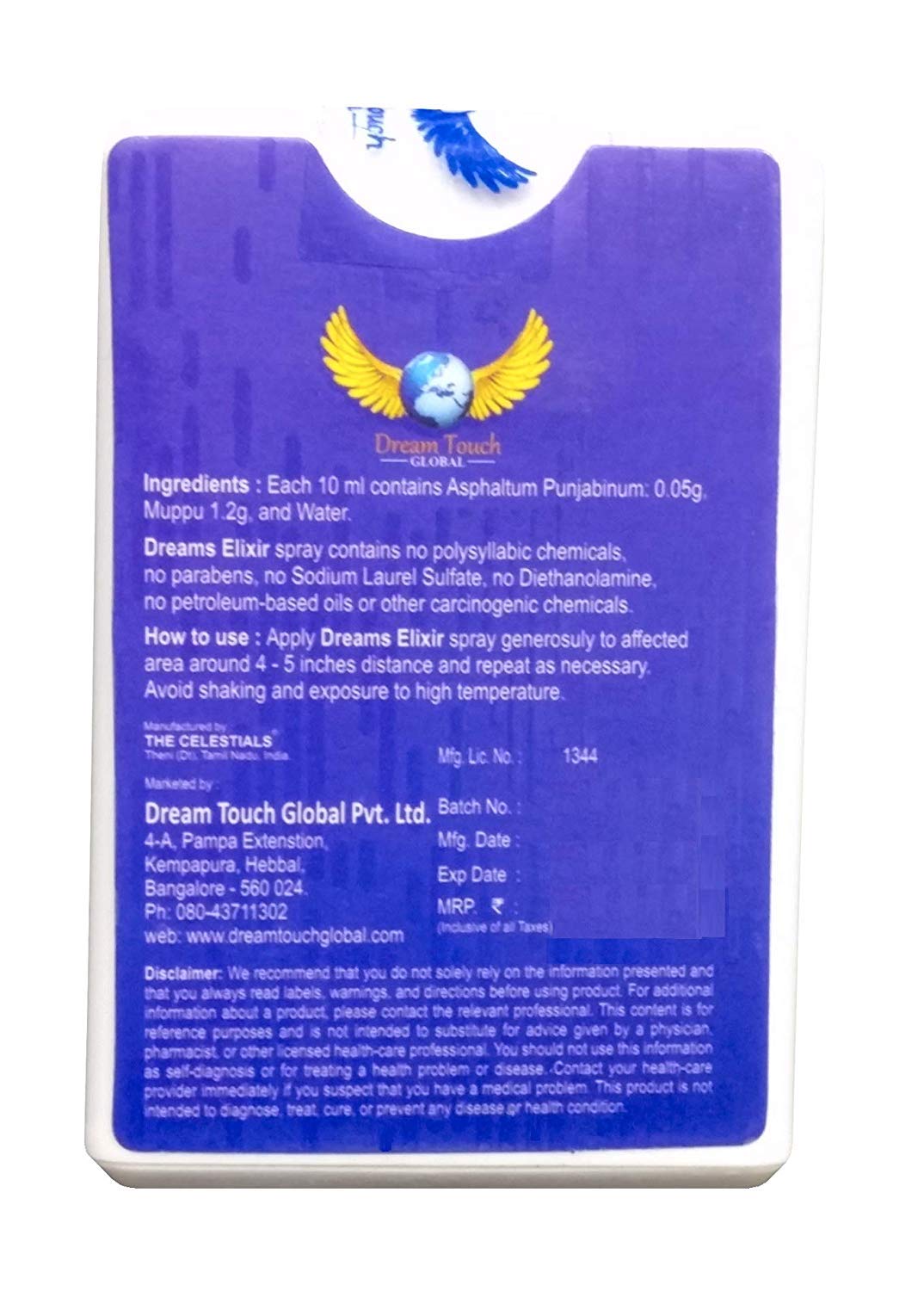 DTGL Elixir Detox Spray | Suitable for the Self Treatment of Abrasions ...