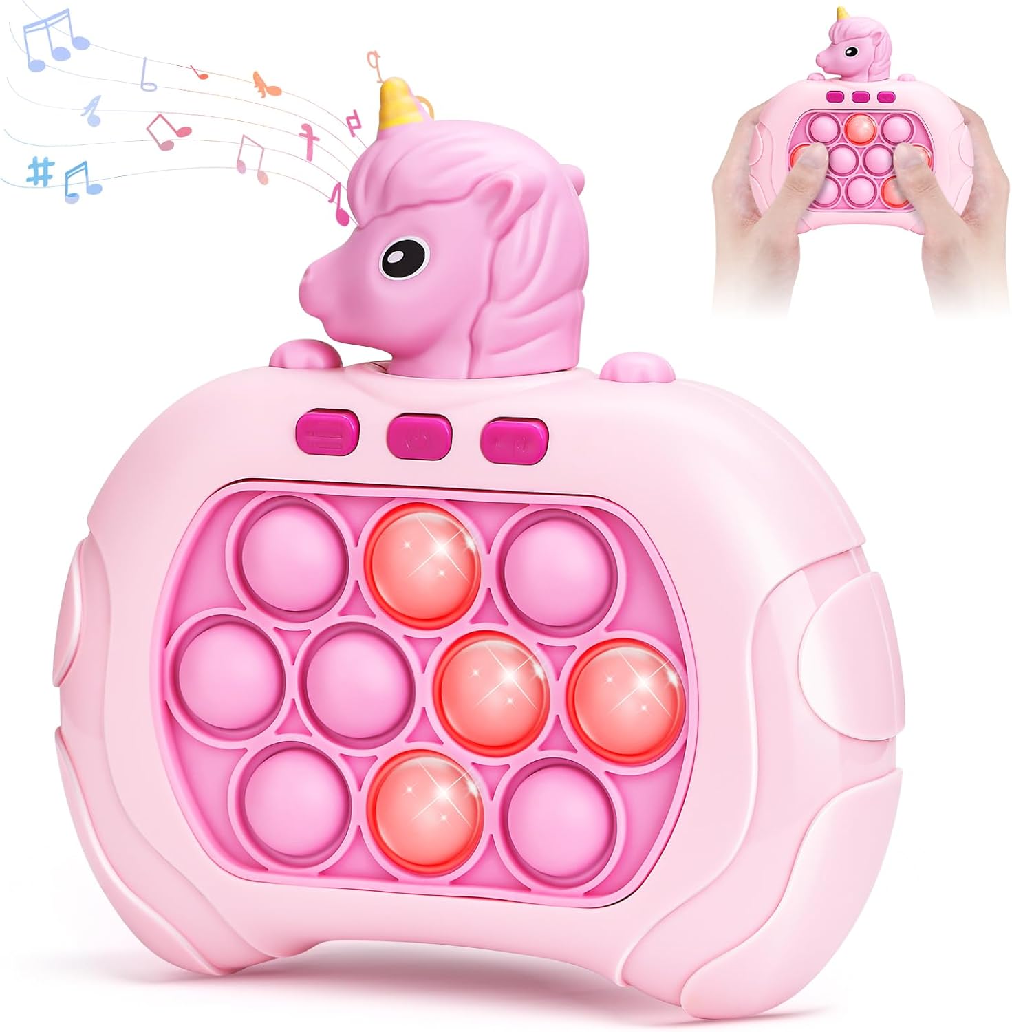 Amazon.com: ATESSON Sensory Toys Pop It Game Light Up Fidget Toys Fast ...