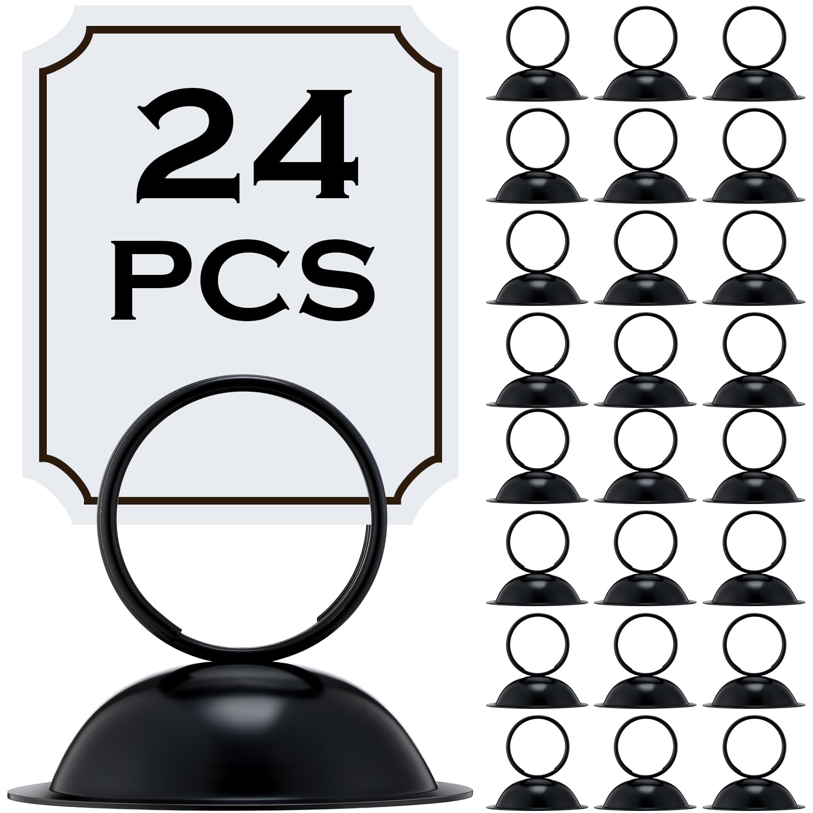 Amazon.com: MorningRo 24 Pcs Place Card Holders Metal Table Number ...