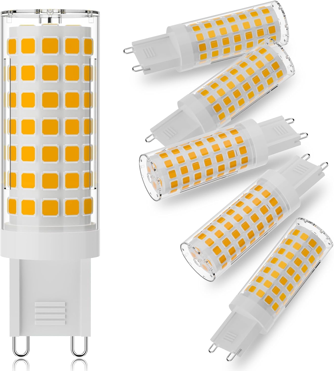 DUMILOO G9 LED Bulb 6W,60W Halogen Equivalent,2700K Warm White,High ...