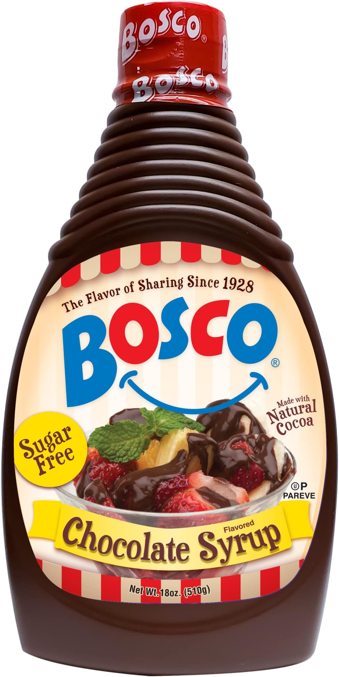 Amazon.com : Bosco Sugar Free Chocolate Syrup 18oz, | Kosher for ...
