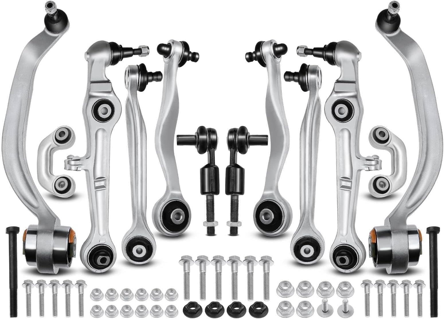 Amazon.com: Chefull 10pcs Front Lower Upper Control Arm W/Ball Join ...