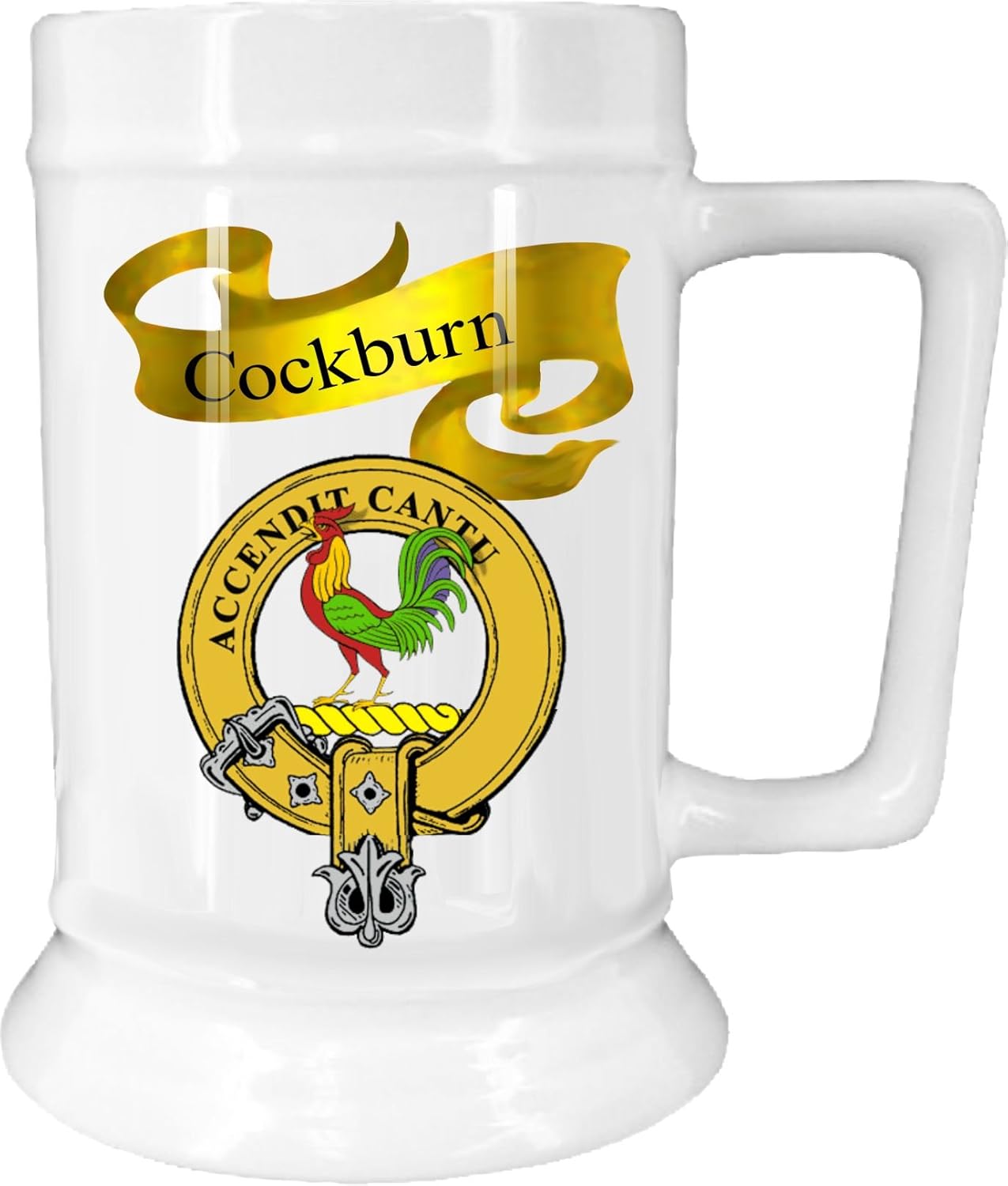 Amazon.com | The Image Shark Scottish Clan Cockburn on New Ceramic Beer ...