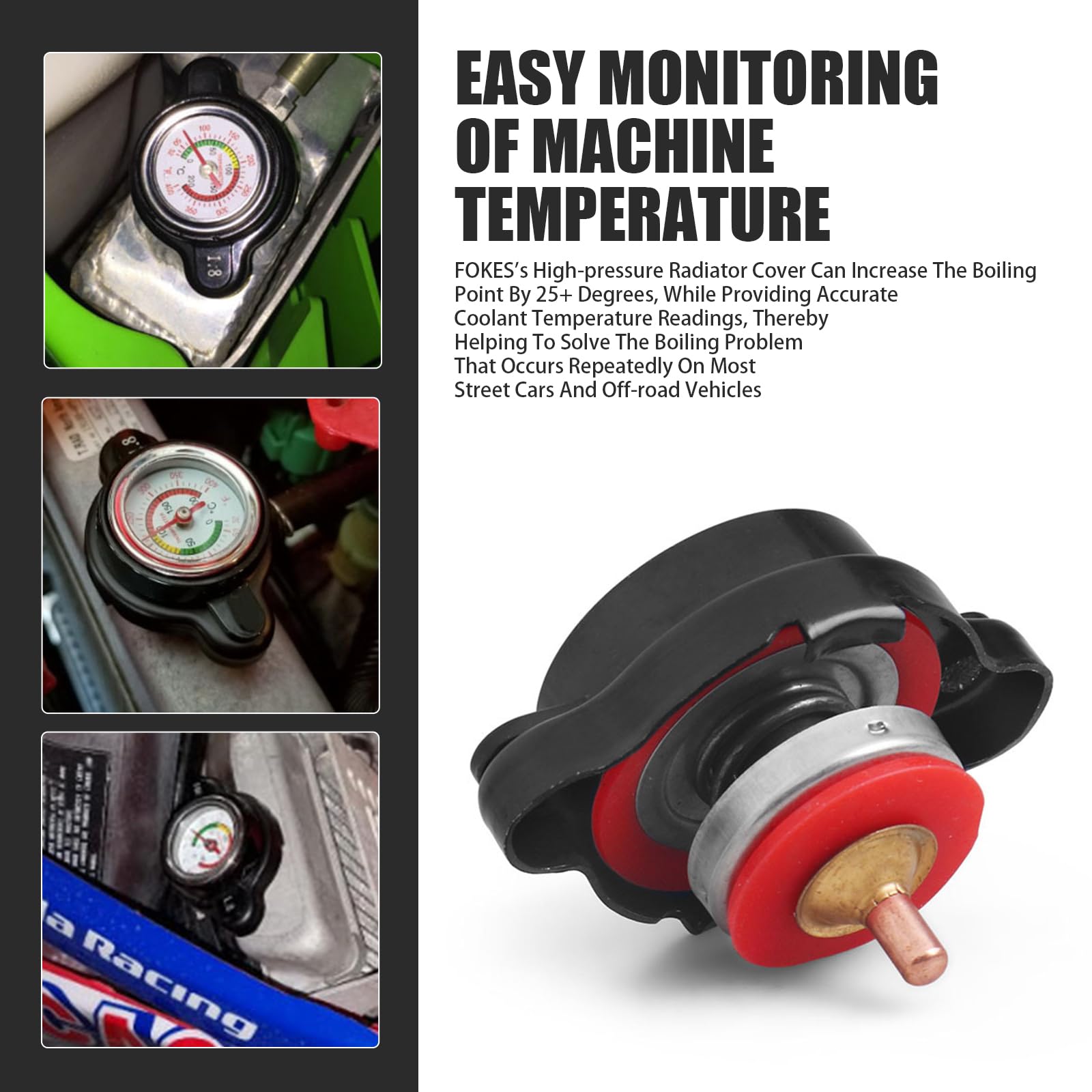 Snapklik.com : Miytsya Pack-1 Car 1.8 Bar Fuel Tank Cap, Tight Fit Leak ...