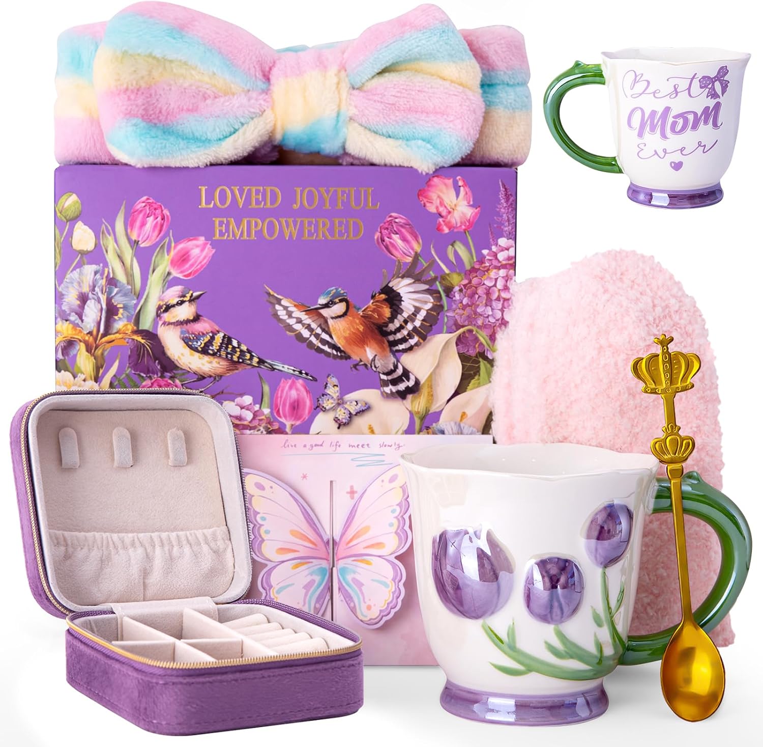 Amazon.com: Birthday Gifts for Mom from Daughter Son, 7pcs Tulip Mom ...