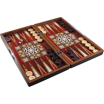 Amazon.com: YENIGUN TURKISH Backgammon Game Board Set TAVLA HIM: Toys ...
