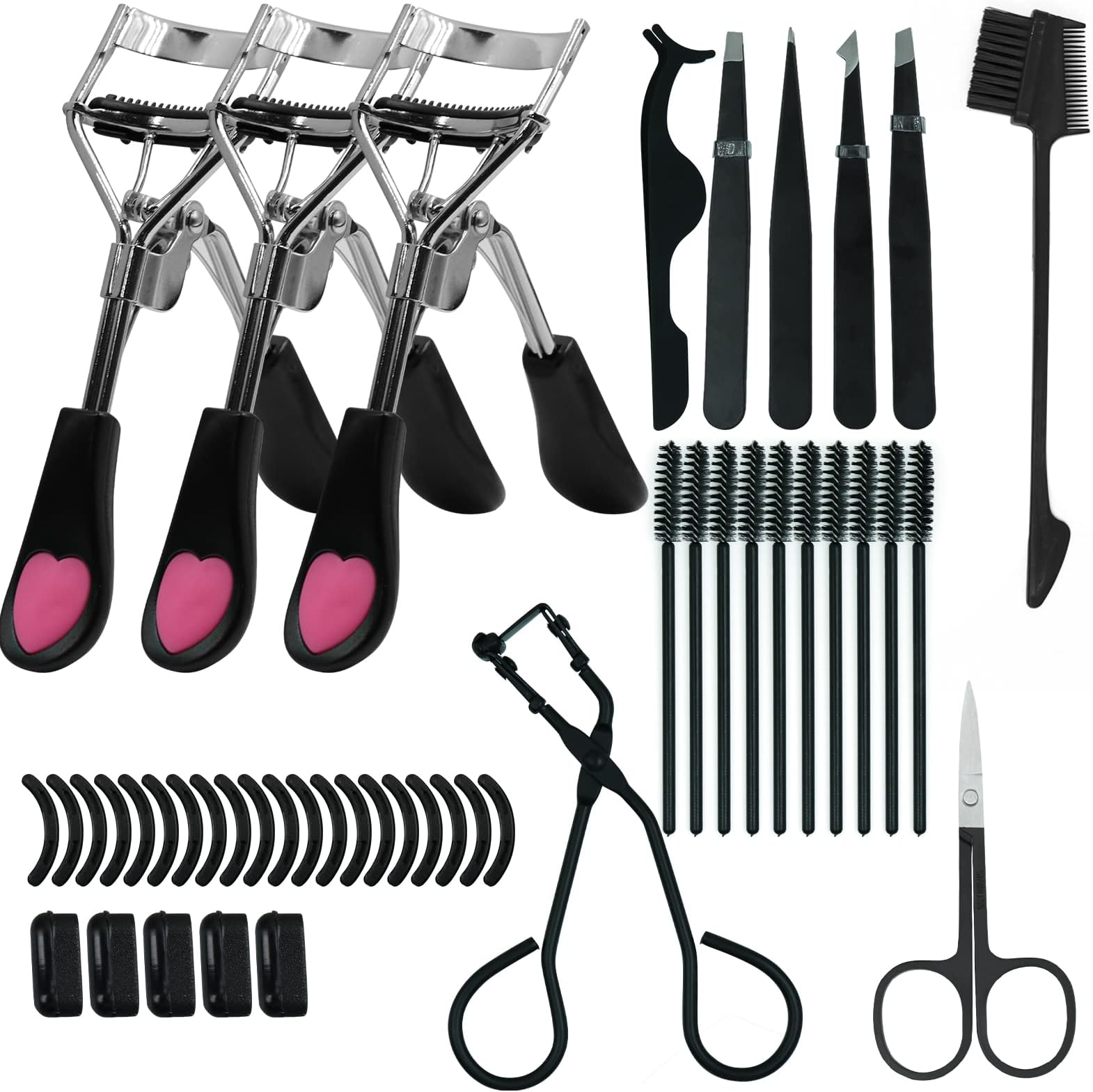 Amazon.com : 46 in 1 Eyelash Curlers with Comb Kit,Eyelash Curlers Set ...