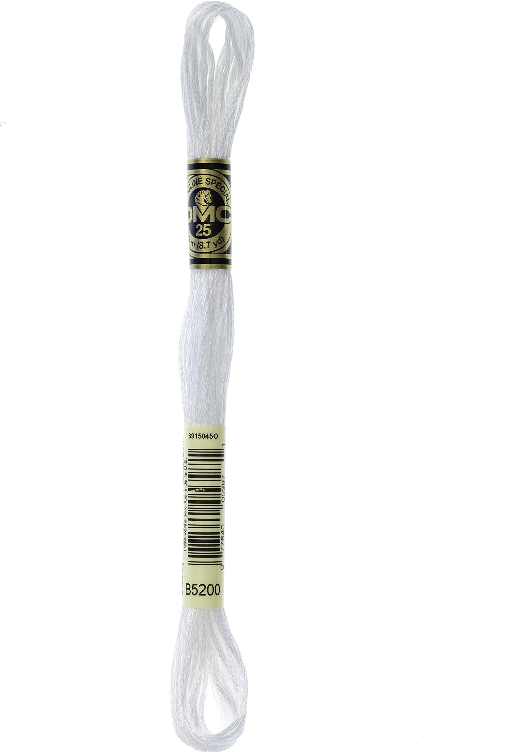 Amazon.com: DMC 6-Strand Embroidery Cotton Floss, White, Pack of 12 ...