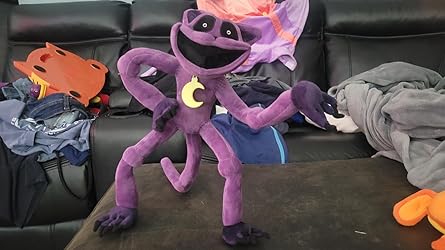 Amazon.com: Poppy Playtime Monster CatNap Plush Toy with Posable Arms ...