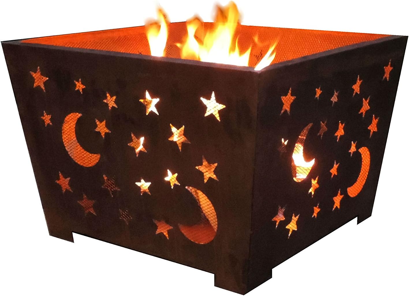 Amazon.com : Esschert Design FF1004 Star and Moon Fire Basket : Patio ...