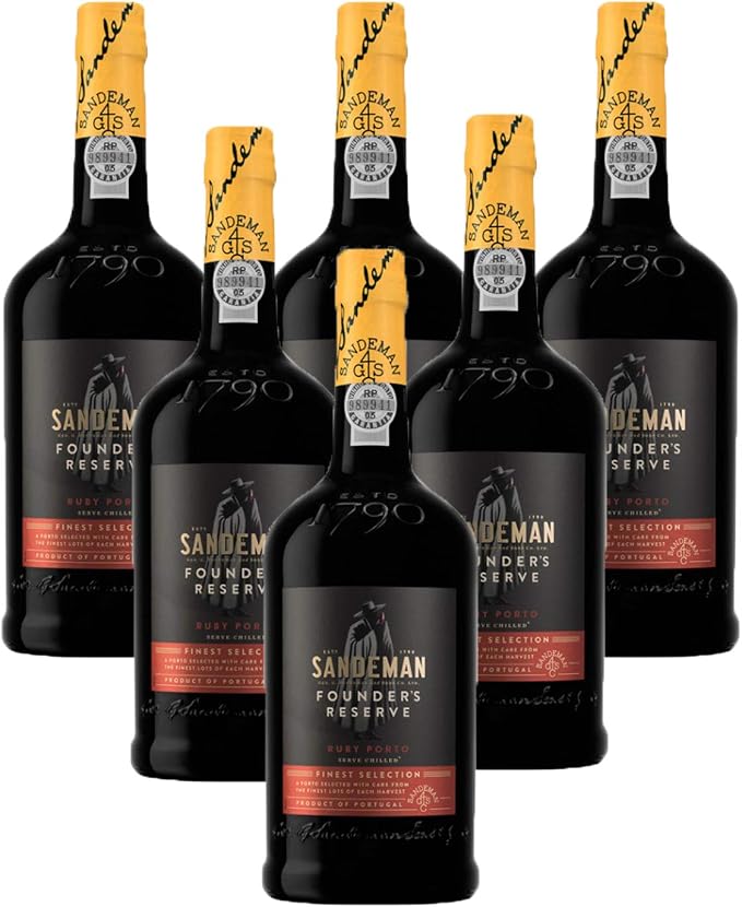 Portwein Sandeman Founders Reserve 500ml - Dessertwein - 6 Flaschen ...