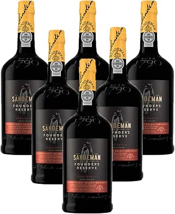Portwein Sandeman Founders Reserve 500ml - Dessertwein - 6 Flaschen ...