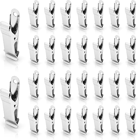 Sekonow 30Pcs Metal Mini Clamps, 0.5in Wide Alligator Clips Strong ...