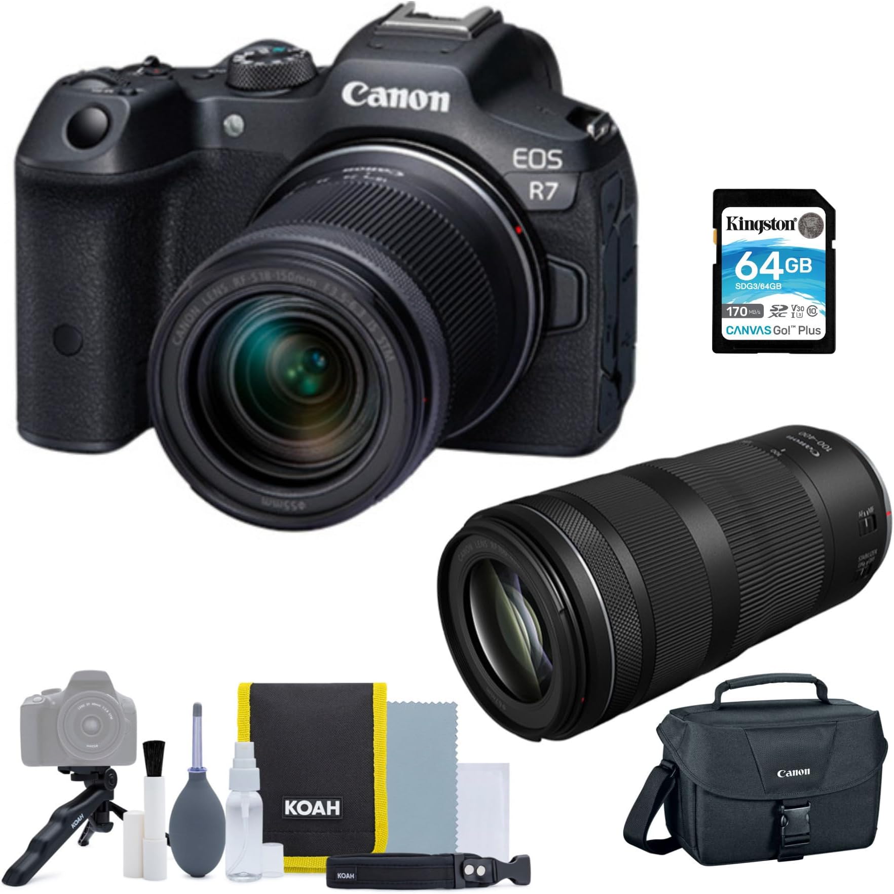 Amazon.com : Canon EOS R7 Mirrorless Camera Bundle with RF-S 18-150mm ...