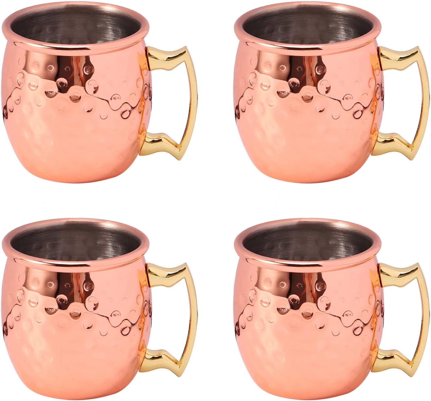 Hausdec Mini 2-Ounce Stainless Steel Mug Espresso Mini Mugs Copper ...