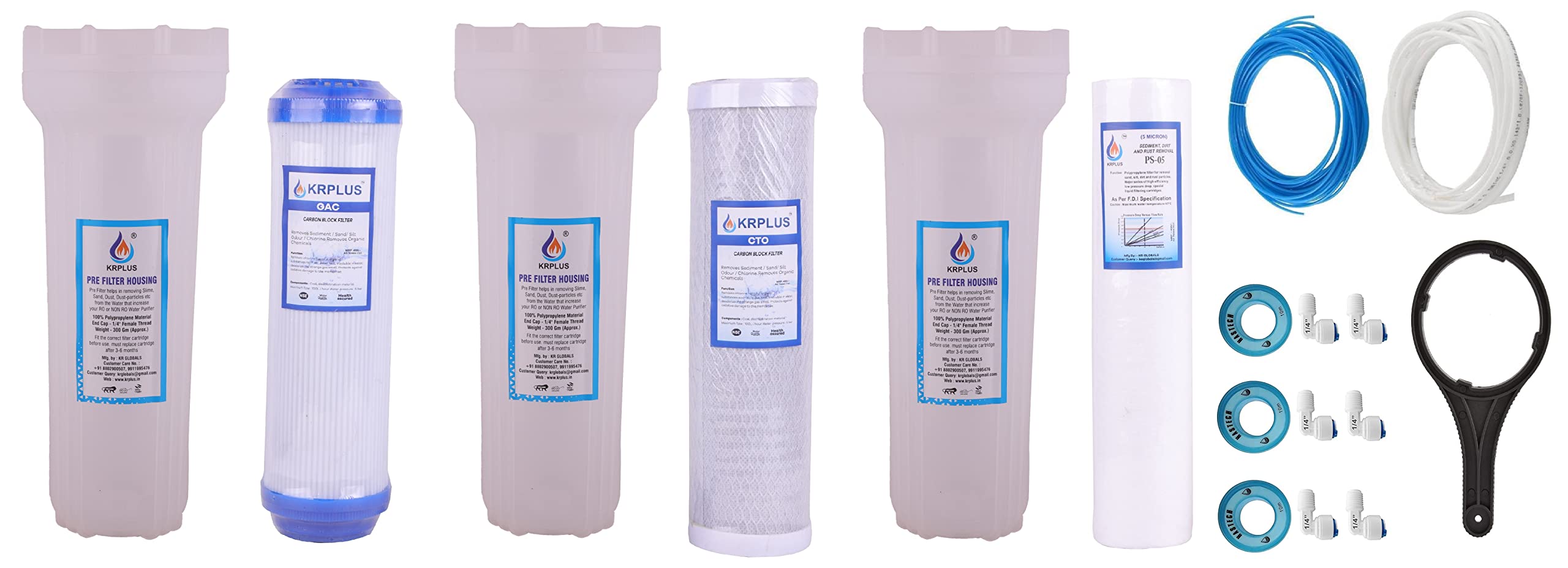 Buy KRPLUS® RO Water Filter Housing Triple Filteration RO System With ...