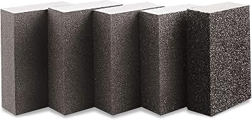 5Pcs Sandpaper Block, 60 to 220 Grit Sand Paper for Wood Metal Sanding ...