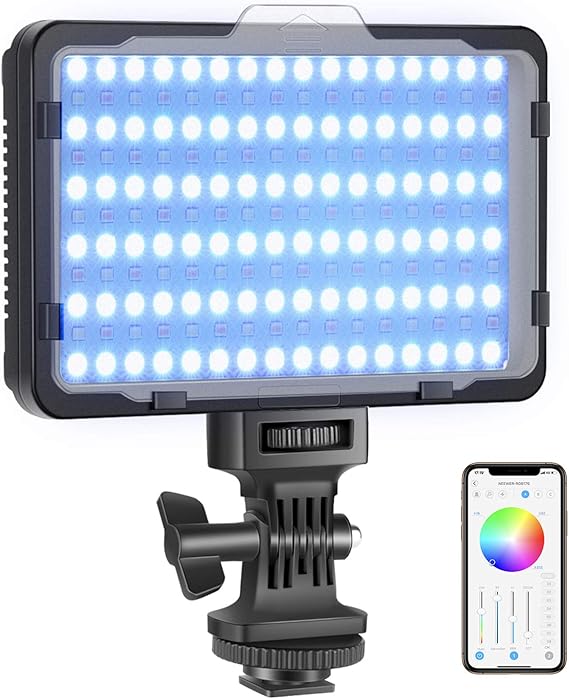 Amazon.com: Neewer RGB Video Light with APP Control, 360° Full Color ...