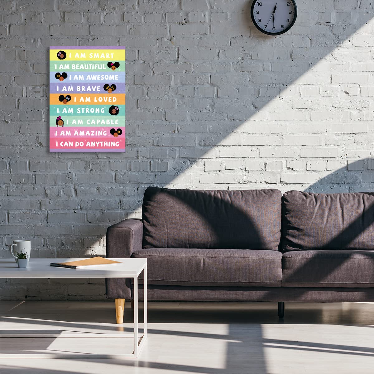 Snapklik.com : Affirmation Wall Decor,I Am Smart Black Girl Affirmation ...