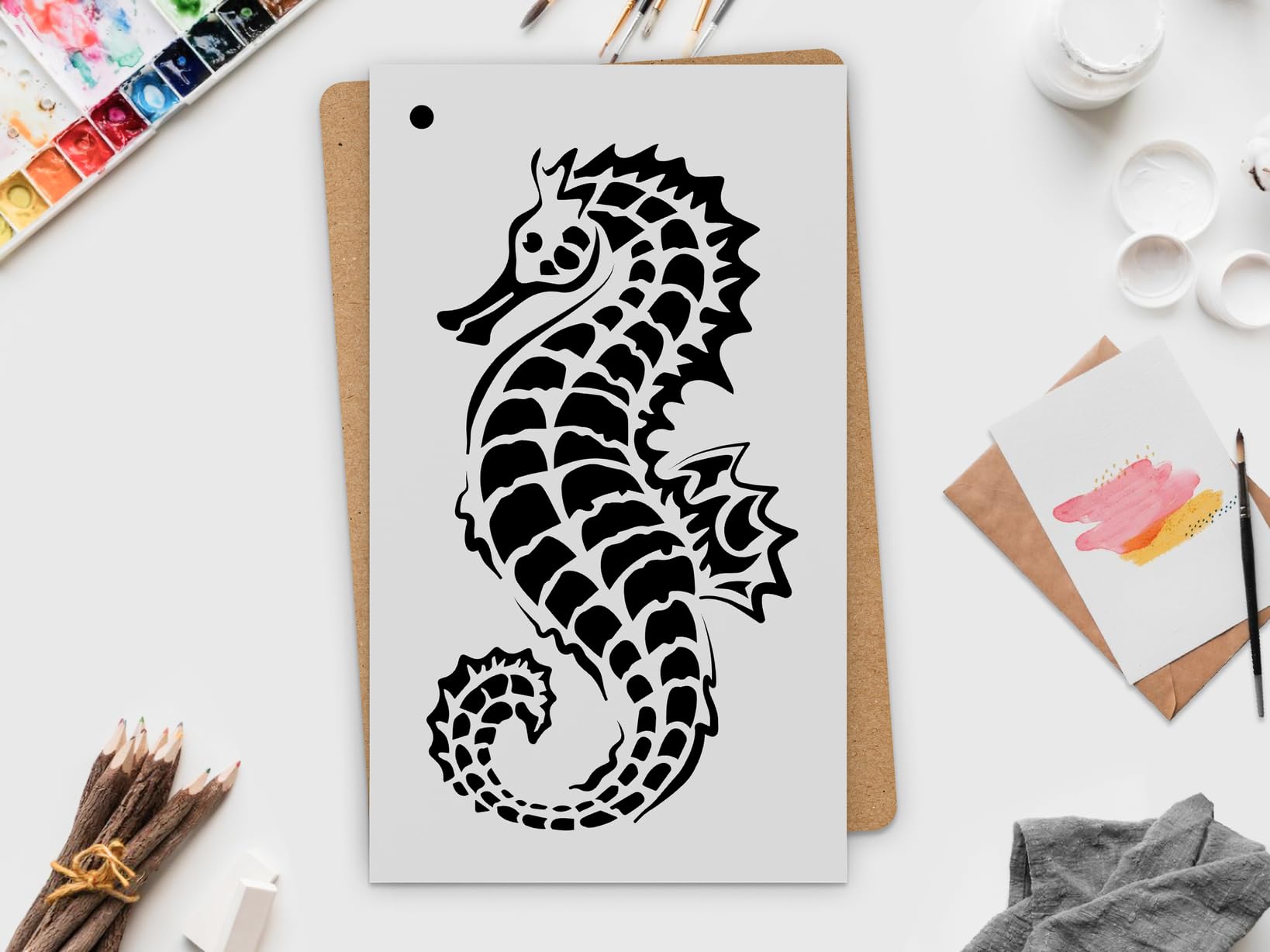 Seahorse Stencil Printable