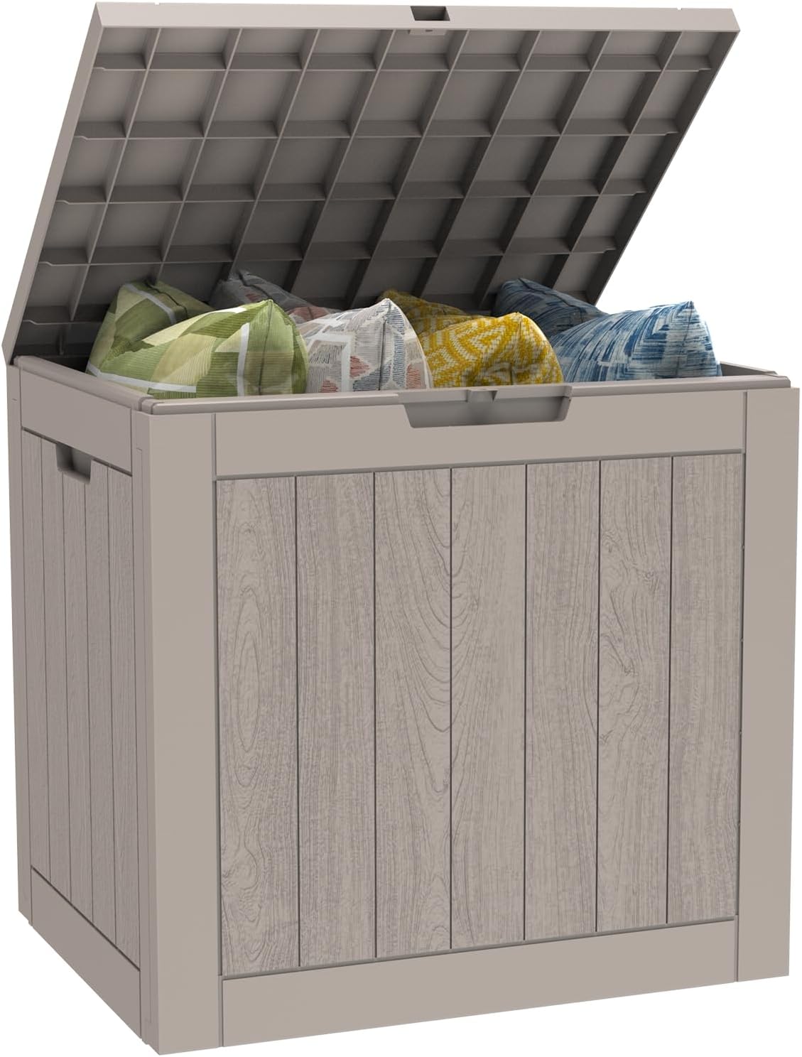 Amazon.com: XCK Plastic Deck Box Small Resin 31 Gallon Patio Storage ...