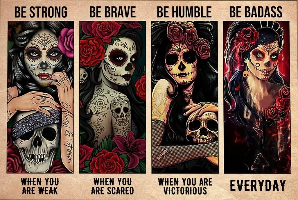 Amazon.com: 1000 Piece Jigsaw Puzzle Sugar Skull Srong Girl Mexican ...