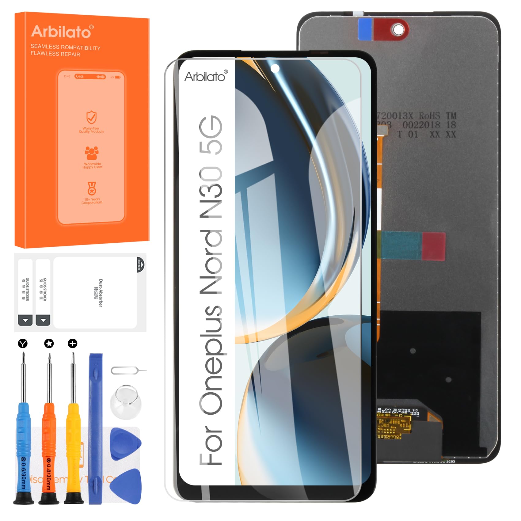 Amazon.com: Screen for Oneplus Nord N30 5G Screen Replacement for 1 ...