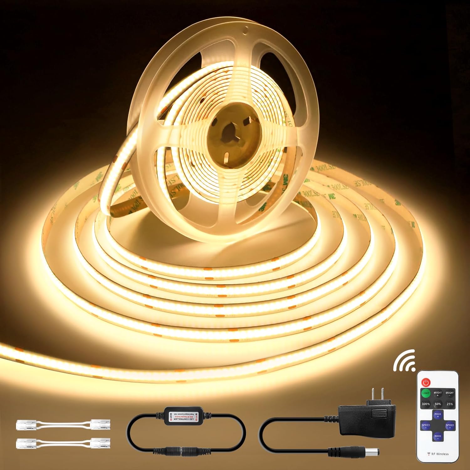 Amazon.com: Airand Adhesive LED Strip Lights Warm White Dimmable,16.4ft ...