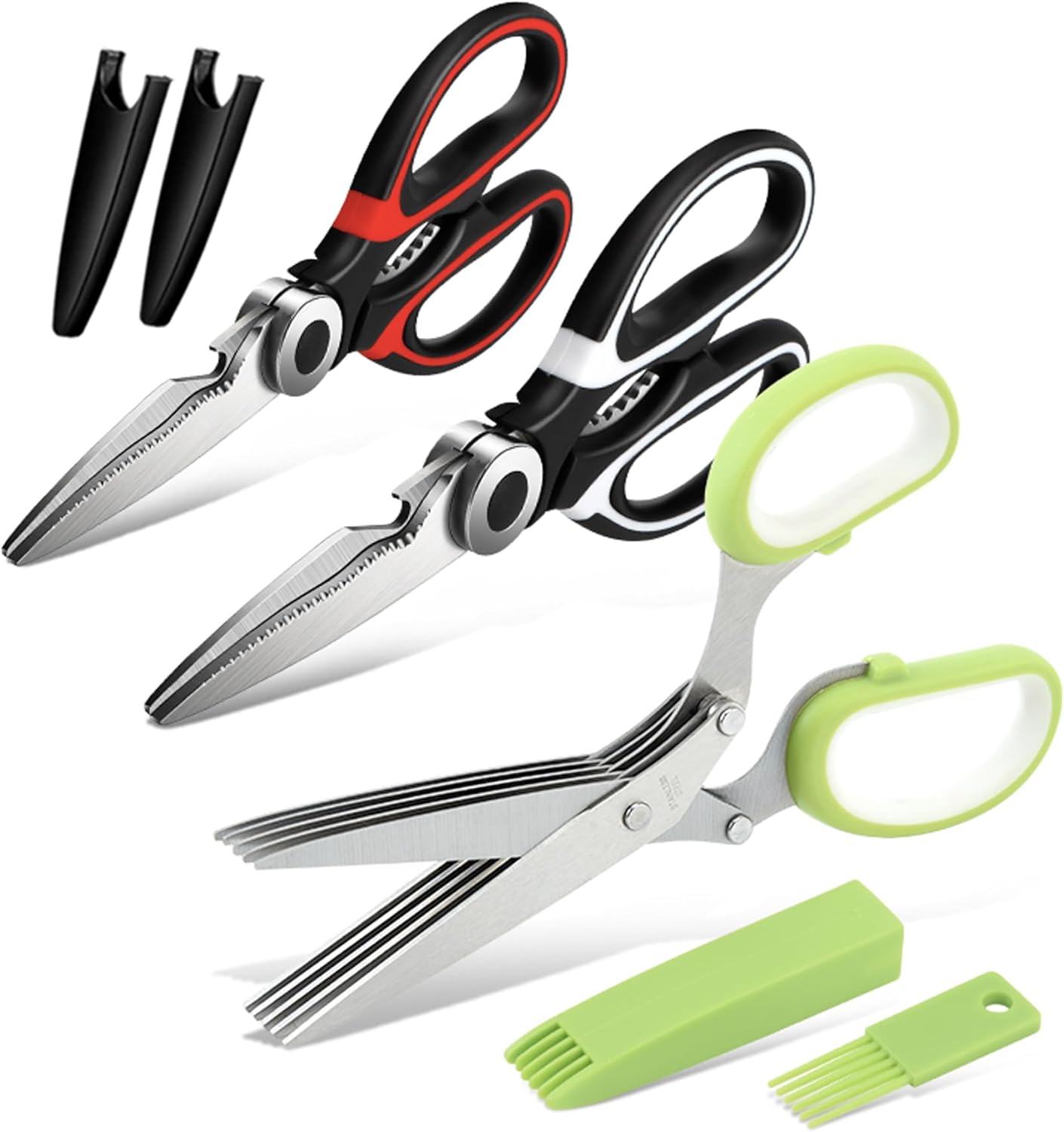 Amazon.com: Guanghao All Purpose Kitchen Shears with Protective Sheath ...
