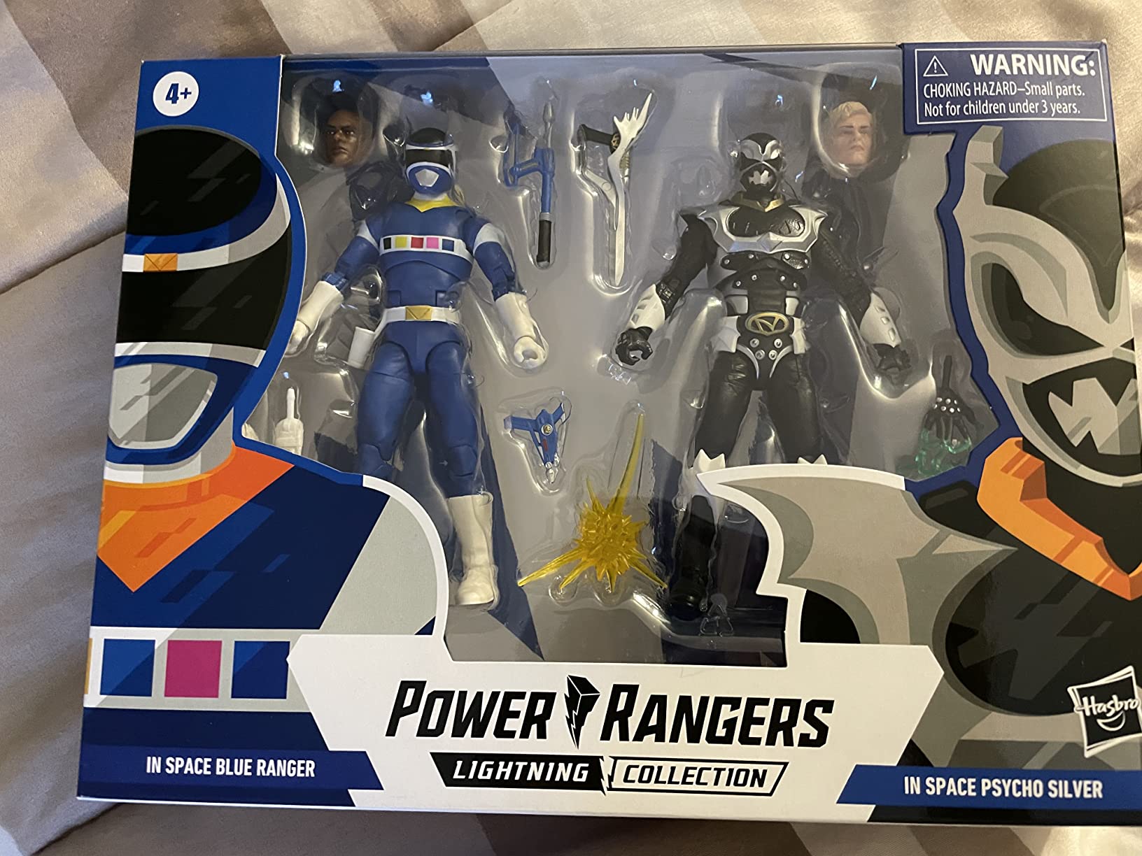 Amazon.com: Power Rangers Lightning Collection in Space Blue Ranger Vs ...