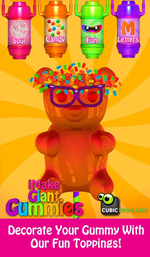 iMake Giant Gummies-Free Gummy Maker by Cubic Frog Apps! More Gummies ...