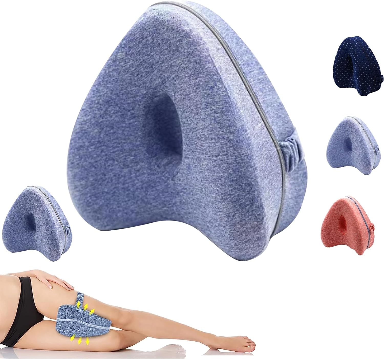 Amazon.com: GeRRiT Smoothspine Alignment Pillow, Leg & Knee Pillow for Side Sleepers with ...