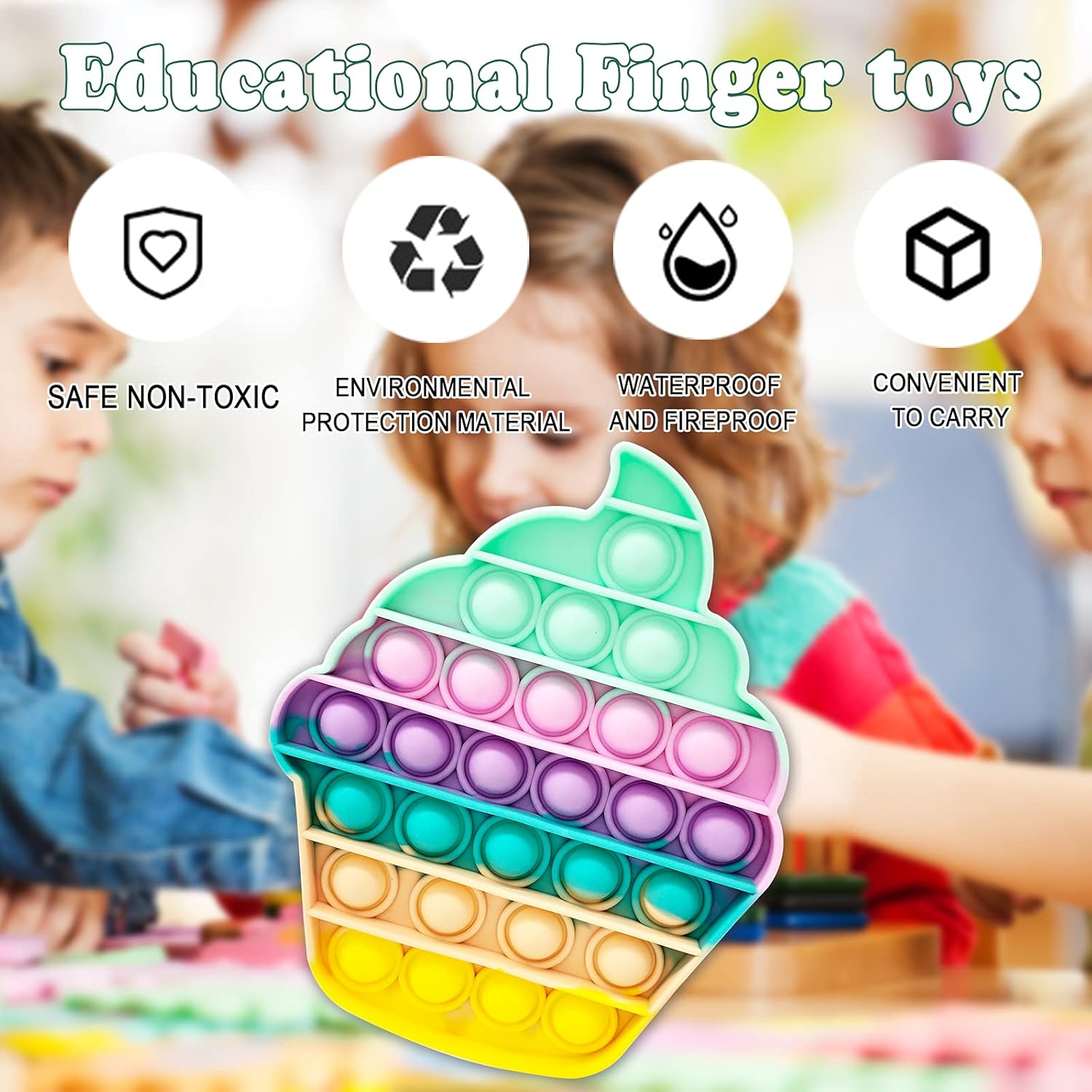Poppet Fidget Toys Set, Fidget Toy Pack, Anxiety Relief Sensory Fidget ...