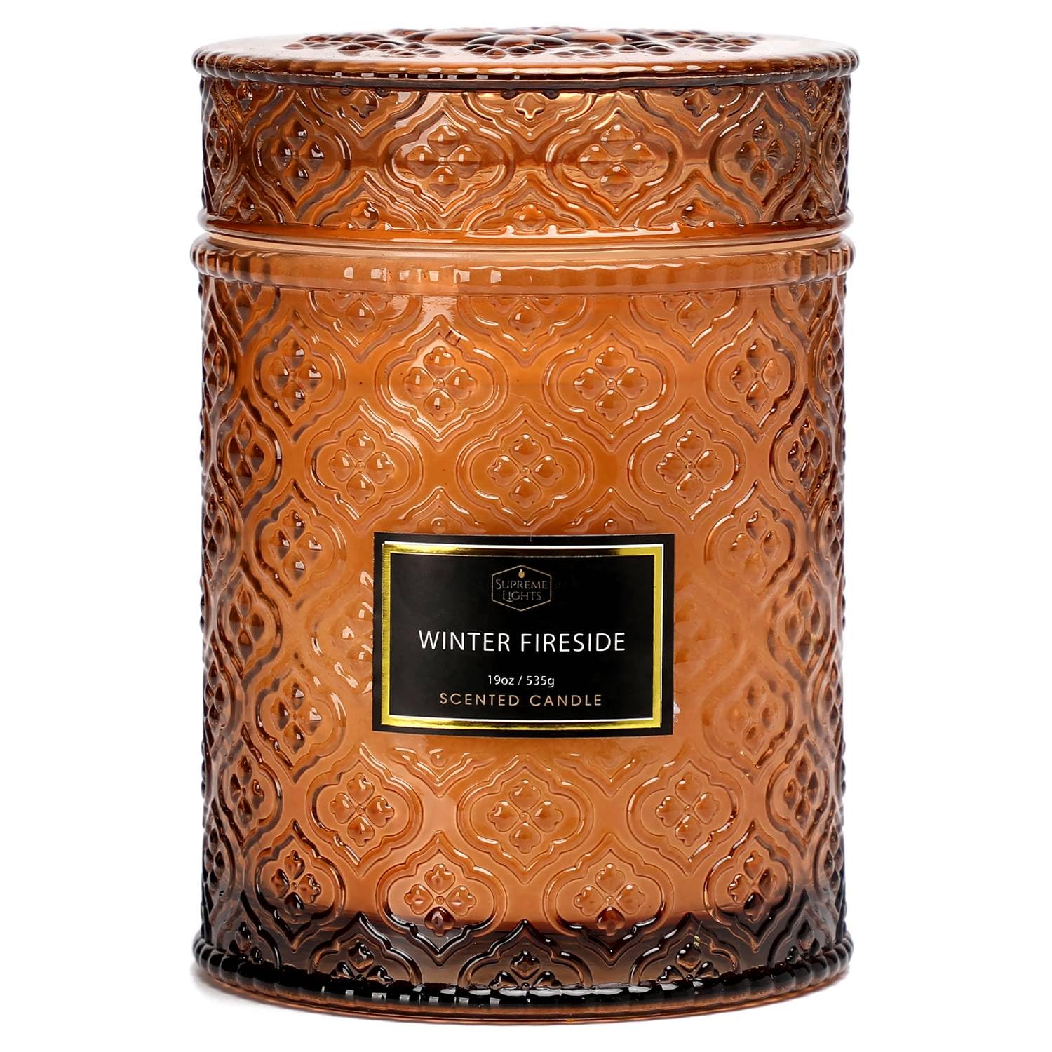 Amazon.com: Christmas Candles, Winter Fireside Scented Candle, 19oz ...
