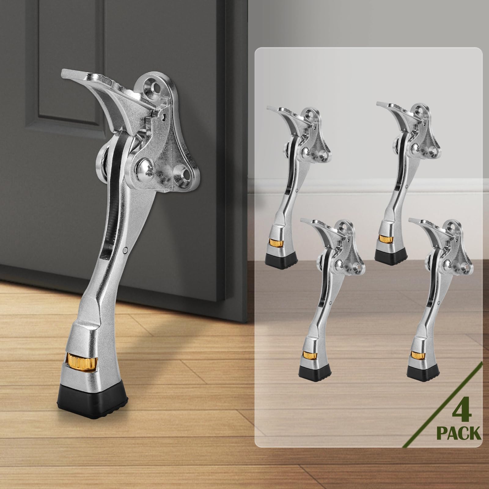 Amazon.com: 12 Pieces Heavy Duty Door Stoppers 5.35 Inches Kickdown ...